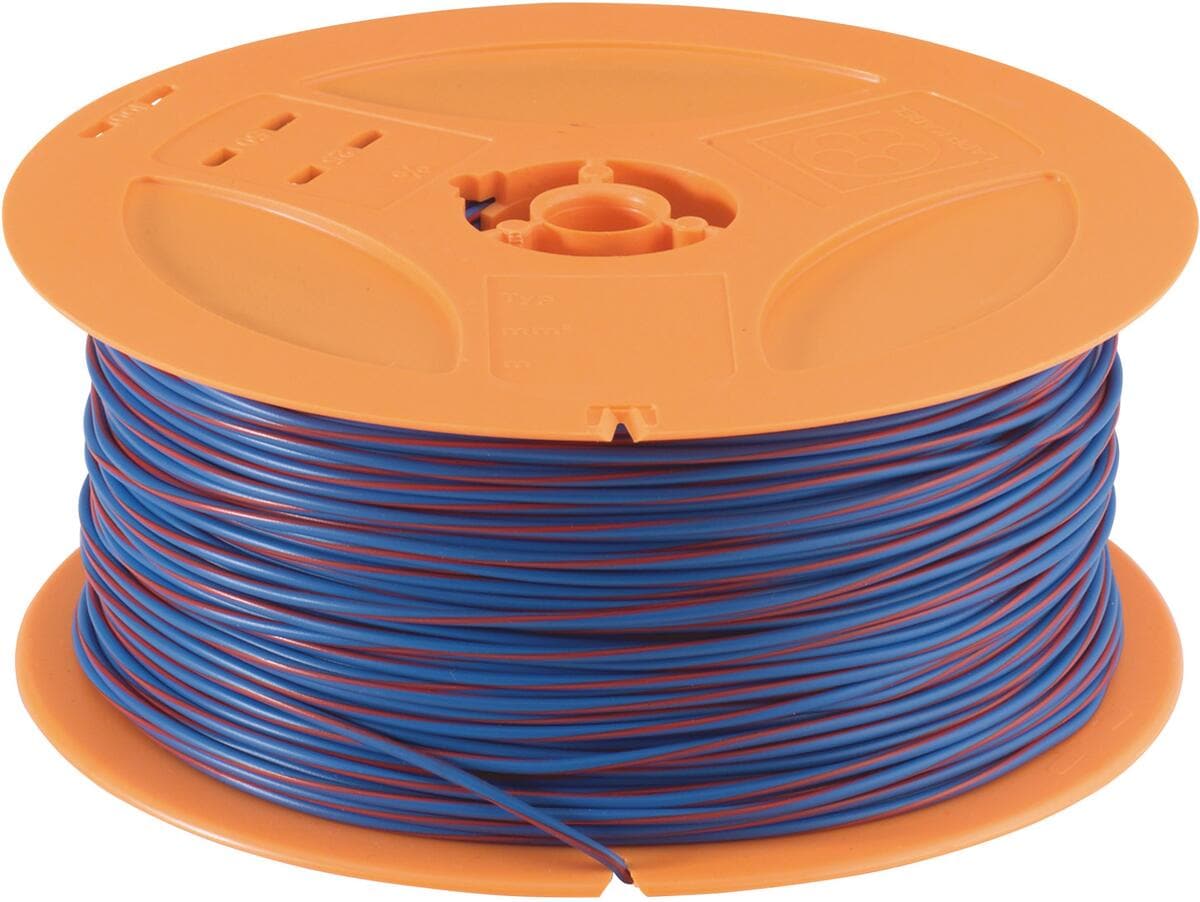 Lapp X05V-K 2CHELIX 1X0,5 BUWH Einzelader, 0,5mm², blau-weiß, Spule ...