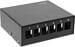 InLine® Patchfeld-Dose Aufputz für 6x Keystone RJ45, Metall, schwarz ...