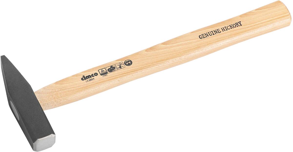 Cimco Schlosserhammer 300g DIN 1041/1193 mit poliertem, geschweiftem ...