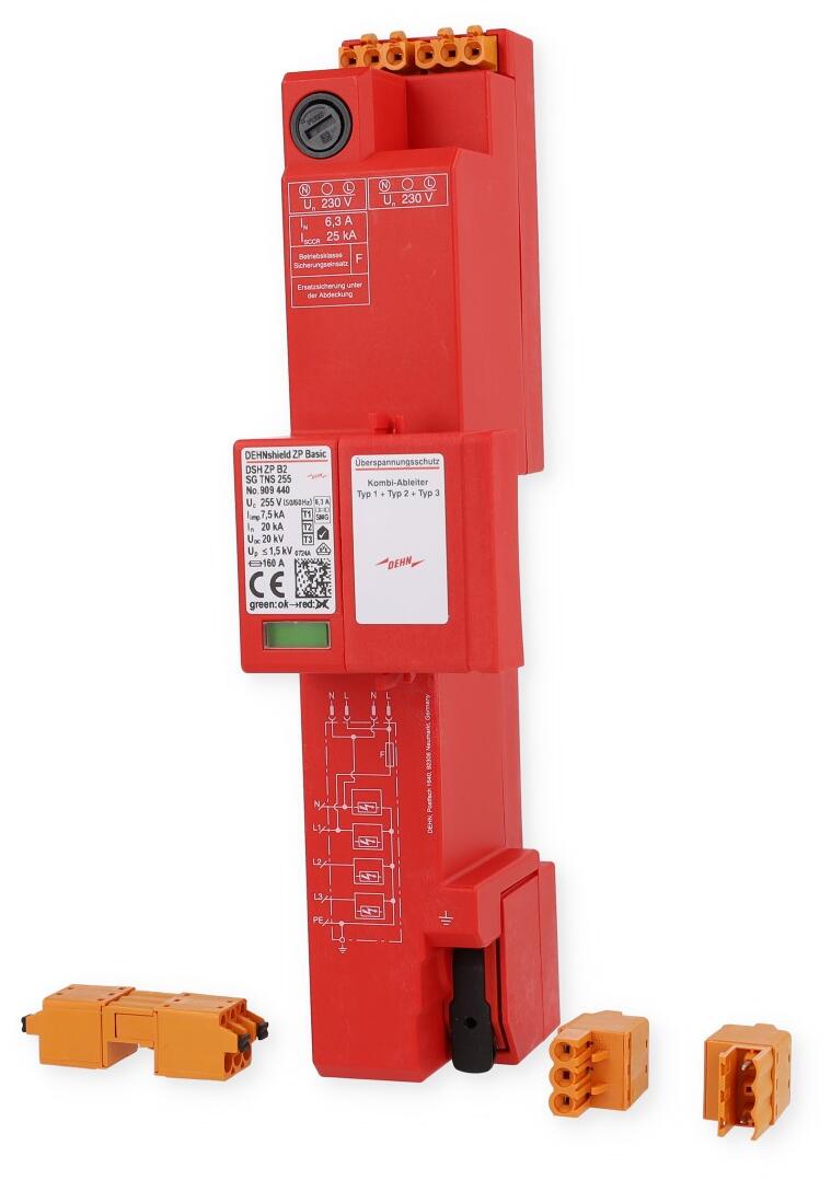 Dehn DEHNshield Kombi-Ableiter, Typ 1+2, 4-polig (909440) Elektroshop Wagner