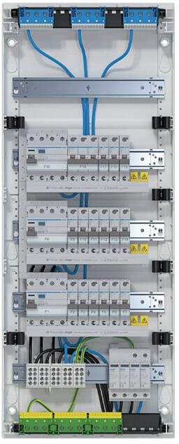 Hager VA60BV1 Volta Kleinverteiler, Aufputz, 5x12PLE, IP30, bestückt ...