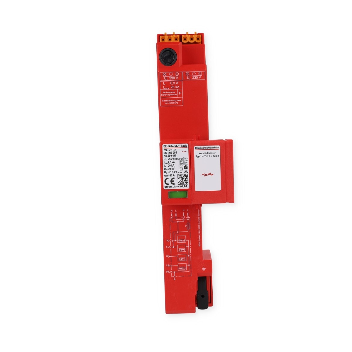 Dehn DEHNshield Kombi-Ableiter, Typ 1+2, 4-polig (909440) Elektroshop Wagner