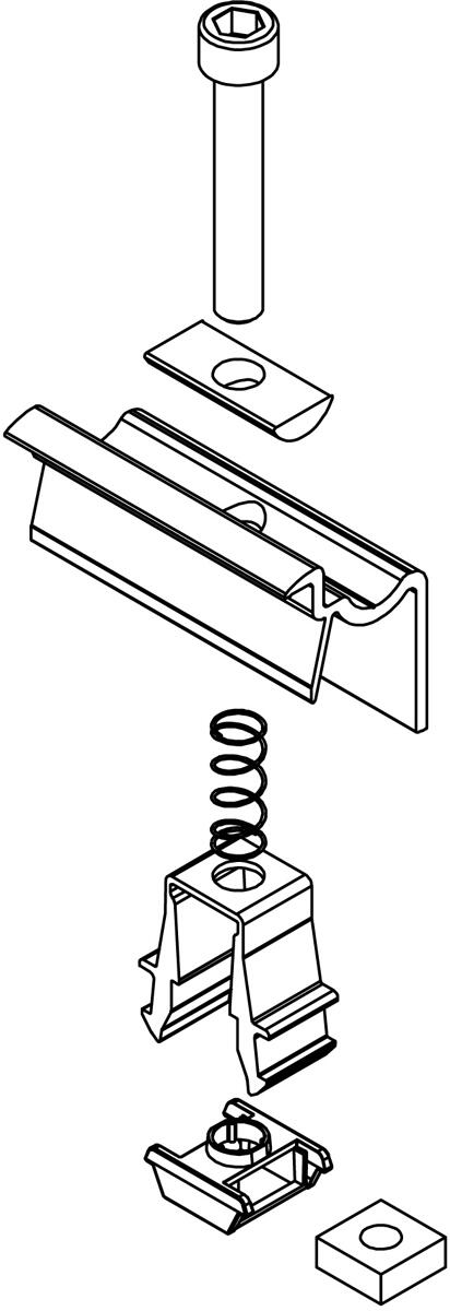 K2 Systems 2002589 Universal Endklemme, OneEnd, schwarz Elektroshop Wagner