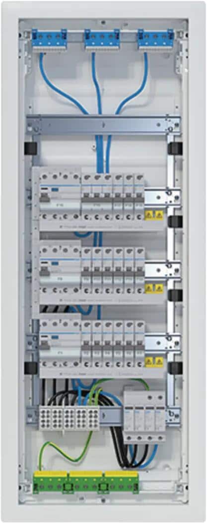 Hager VU60BV1 Volta Kleinverteiler, Unterputz, 5x12PLE, IP30, bestückt ...