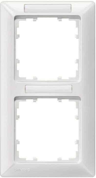 Siemens DELTA line Rahmen 2fach, 151x80mm, senkrecht, titanweiß ...