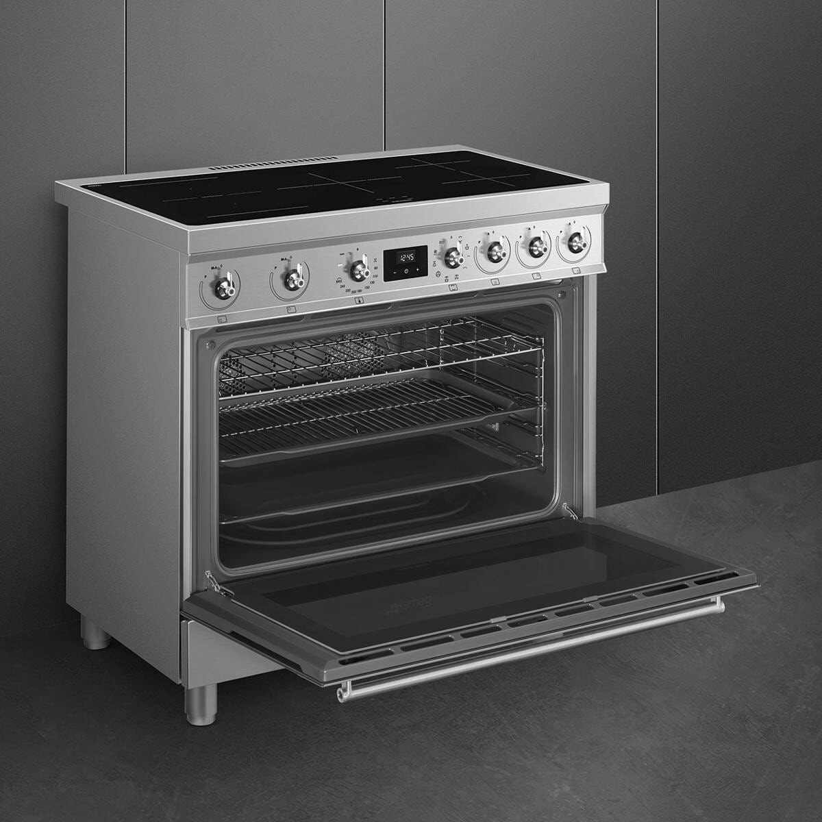 Smeg C9IMX2 Standherd mit Induktionskochfeld, 90 cm breit, 115 L ...