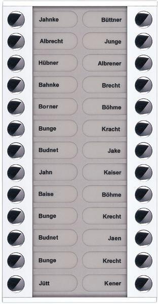 TCS PET26-WS/04 Klingeltastenerweiterung für Audio Außenstation, 26 ...