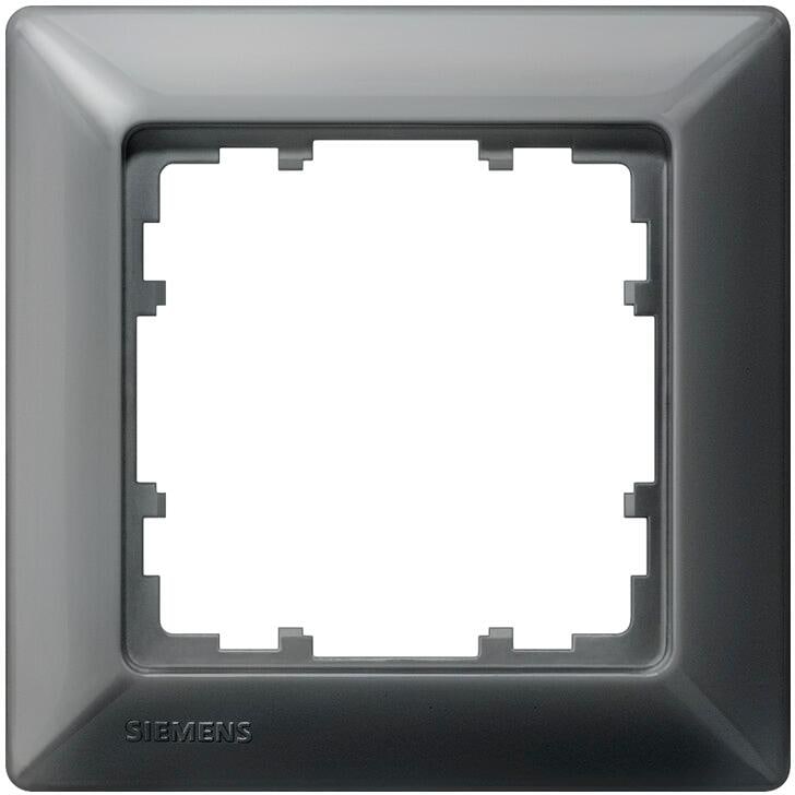 Siemens DELTA line Rahmen 1fach, 80x80mm, carbon-metallic (5TG25516 ...