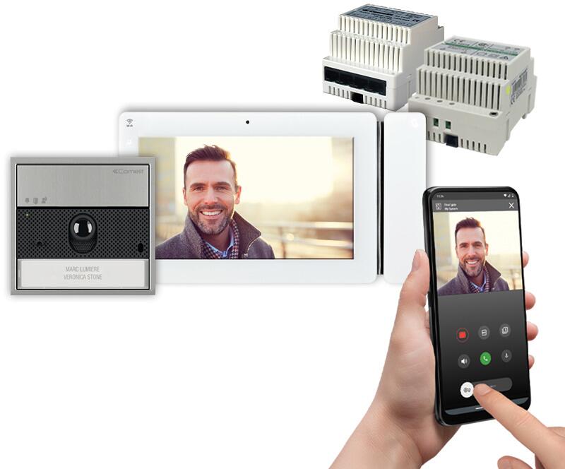 Comelit KVU8507 Einfamilienhaus-Kit Ultra, 1WE Maxi WiFi VIP ...