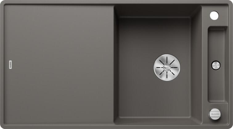 Blanco Axia III 5 S-F Granitspüle mit Ablauffernbedienung/Glasschneidbrett, reversibel ...
