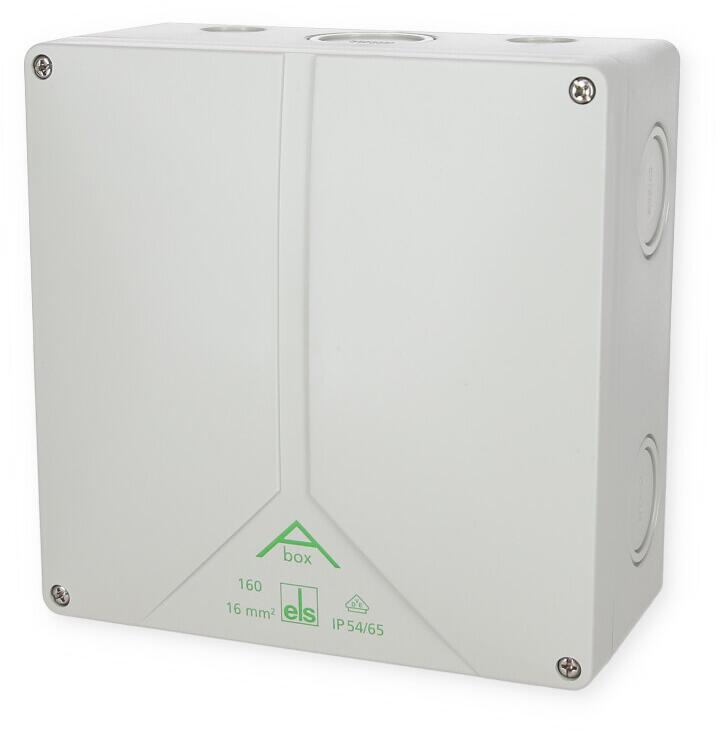 Spelsberg ABOX 160-L Verbindungskasten leer, M40, 180x180x91 mm, grau ...