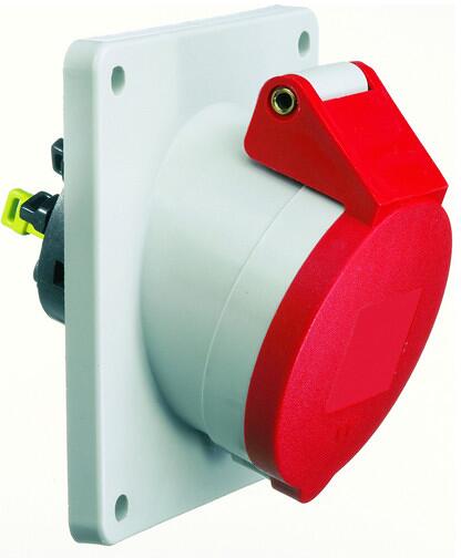 Bals Anbausteckdose 16A, 5P, 400V, 6H, rot (12730) Elektroshop Wagner