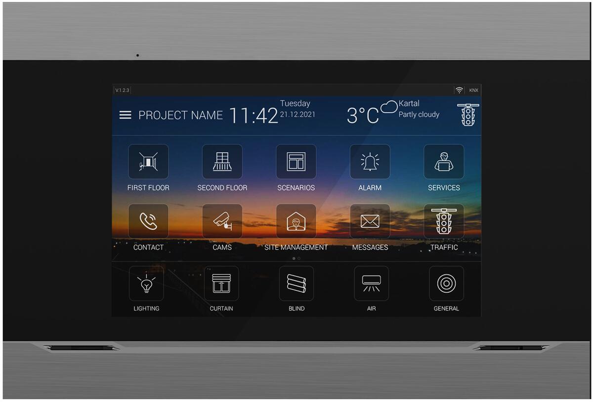 Interra 4 Touchpanel, KNX, 7 Zoll, Android (ITR107-0104) Elektroshop Wagner