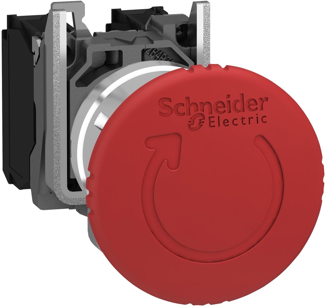 Schneider Electric Pilzdrucktaster Drehentriegelung Metall, Not-Aus/Not ...