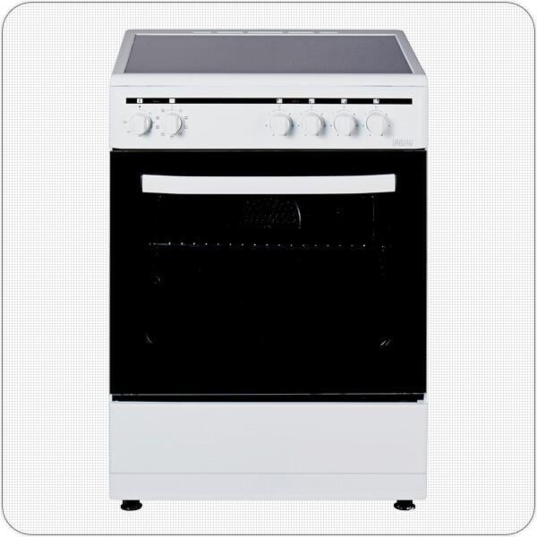 PKM EH4-60 GK6 Stand Elektroherd mit Glaskeramikkochfeld, 60 cm breit, 56 L, Grillfunktion ...