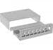 InLine® Patchfeld-Dose Aufputz für 8x Keystone RJ45, Metall, lichtgrau ...
