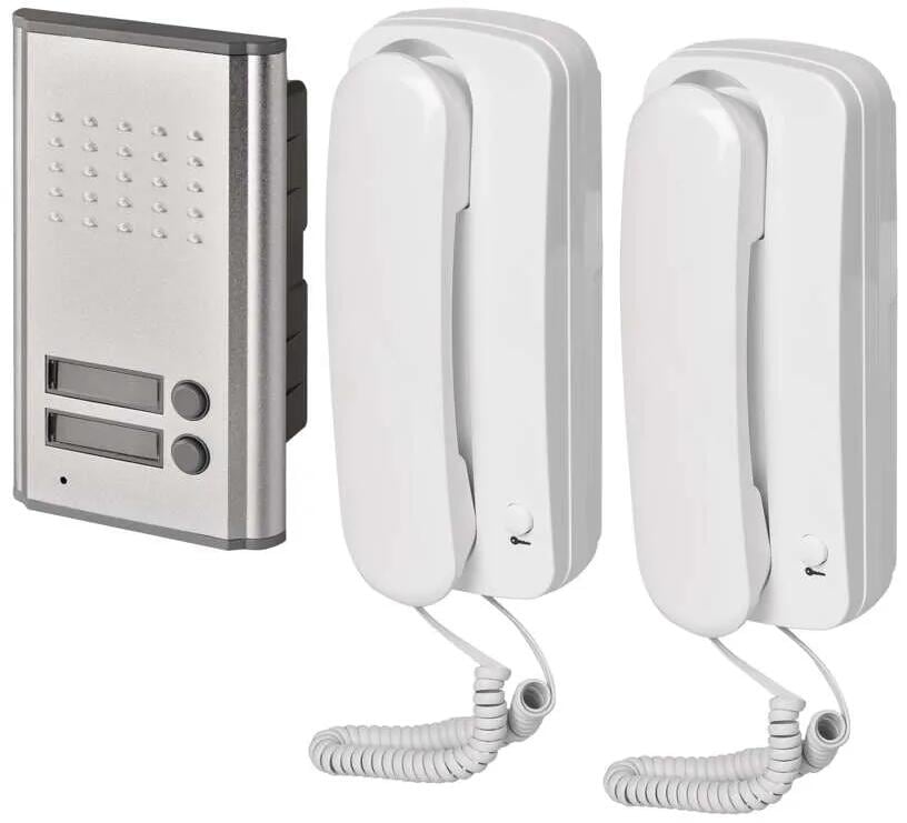 EMOS H1086 Gegensprechanlage Set, 2 Teilnehmer, Unterputz, Kunststoff ...