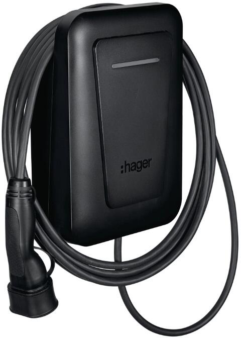 Hager XVR111 witty one Ladestation, Wallbox, 11kW, IP54, anthrazit ...