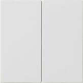 Gira 537027 Wippe 2fach unbedruckt System 55, Reinweiß Seidenmatt ...