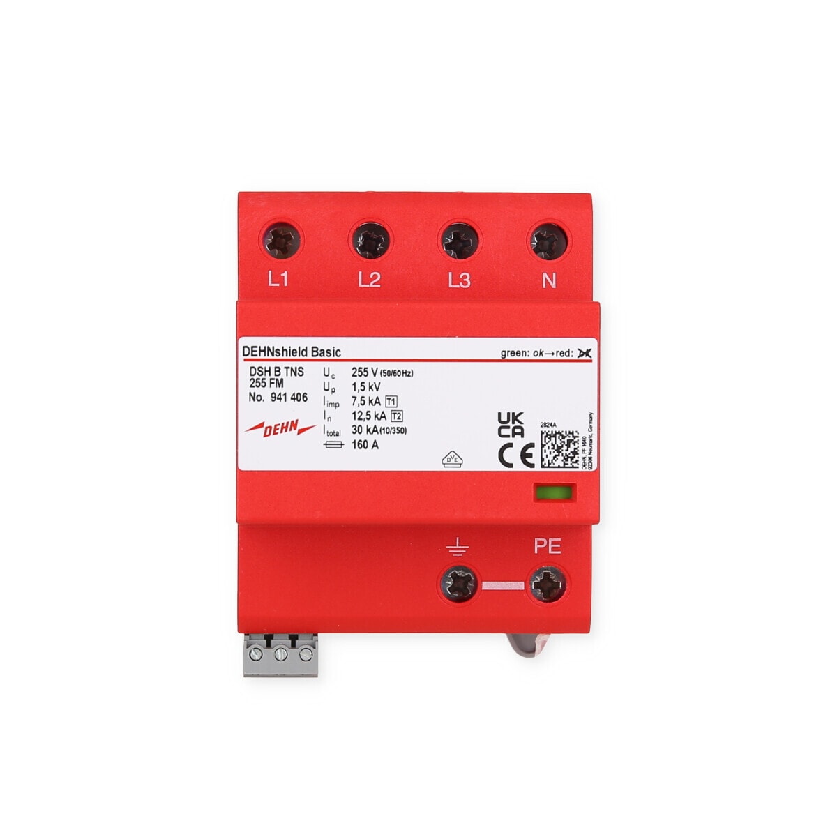 Dehn DSH B TNS 255 FM Kombi-Ableiter, Typ 1+2 (941406) Elektroshop Wagner