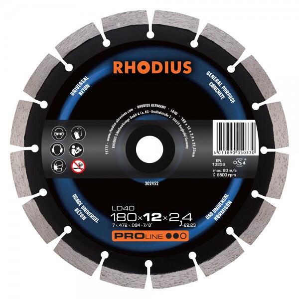 Rhodius LD 40 Diamantscheiben 230x10x2,4x22,23 Universal/Beton (302454 ...