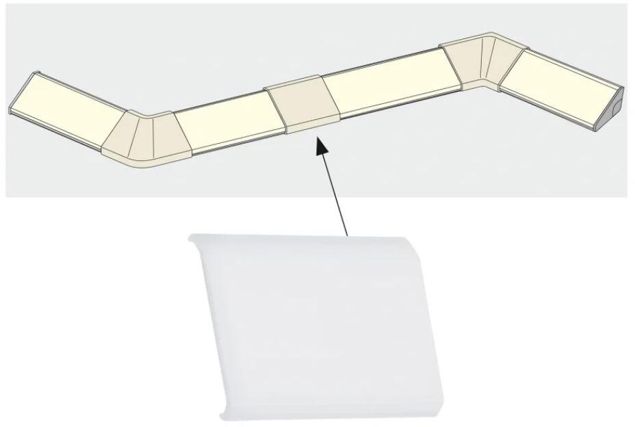 Paulmann LED Strip Profil Delta Verbinder Cover 4er Pack Satin (70263) Elektroshop Wagner