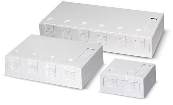 Dätwyler AP Anschlussdose 4x KS-Modul rw (418036) Elektroshop Wagner