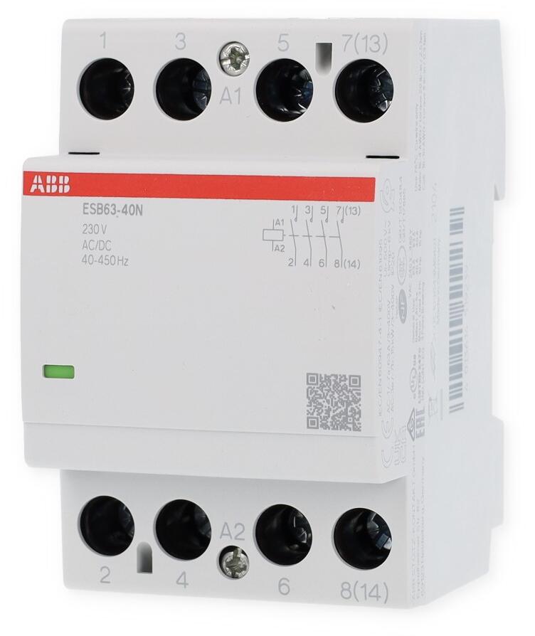 ABB ESB63-40N-06 Installationsschütz 4S, 63A, 230V, 4-Polig (1SAE351111R0640) Elektroshop Wagner