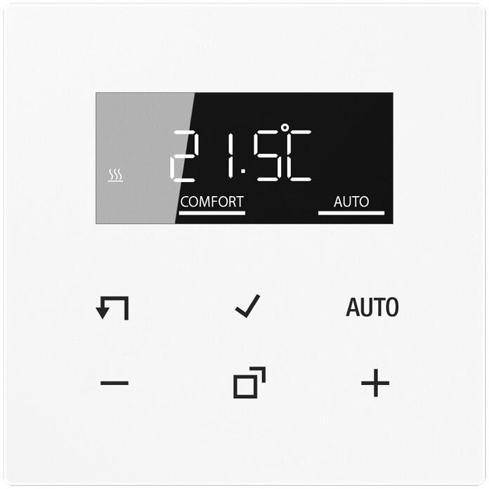 JUNG BTLS1791WW JUNG HOME Raumthermostat-Dispay, Serie LS, alpinweiß ...