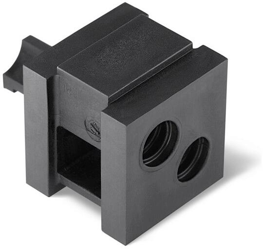 Hellermann Zweifachtülle, 6-7mm, schwarz (440-00020) Elektroshop Wagner