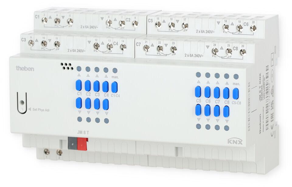 Theben JM 8 T KNX 8-fach Jalousieaktor, FIX2 (4940255) Elektroshop Wagner
