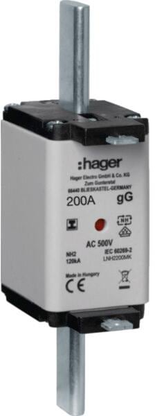 Hager LNH2xxxMK NH-Sicherungseinsatz, NH2C/NH2, gG, 500V, Kombimelder, mit isolierter ...