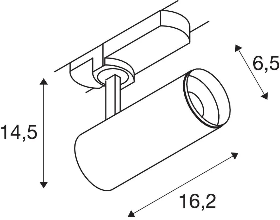SLV NUMINOS DALI S, 3 Phasen System Leuchte Elektroshop Wagner