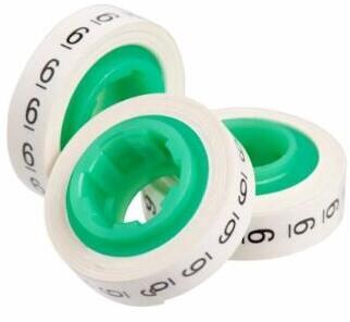 3M SDR-6 Kabelmarkierer Nachfüllrollen, Ziffer 6, weiß, 10 Stück ...