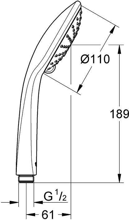 GROHE Euphoria 110 Duo Handbrause, 2 Strahlarten, chrom (27220000 ...