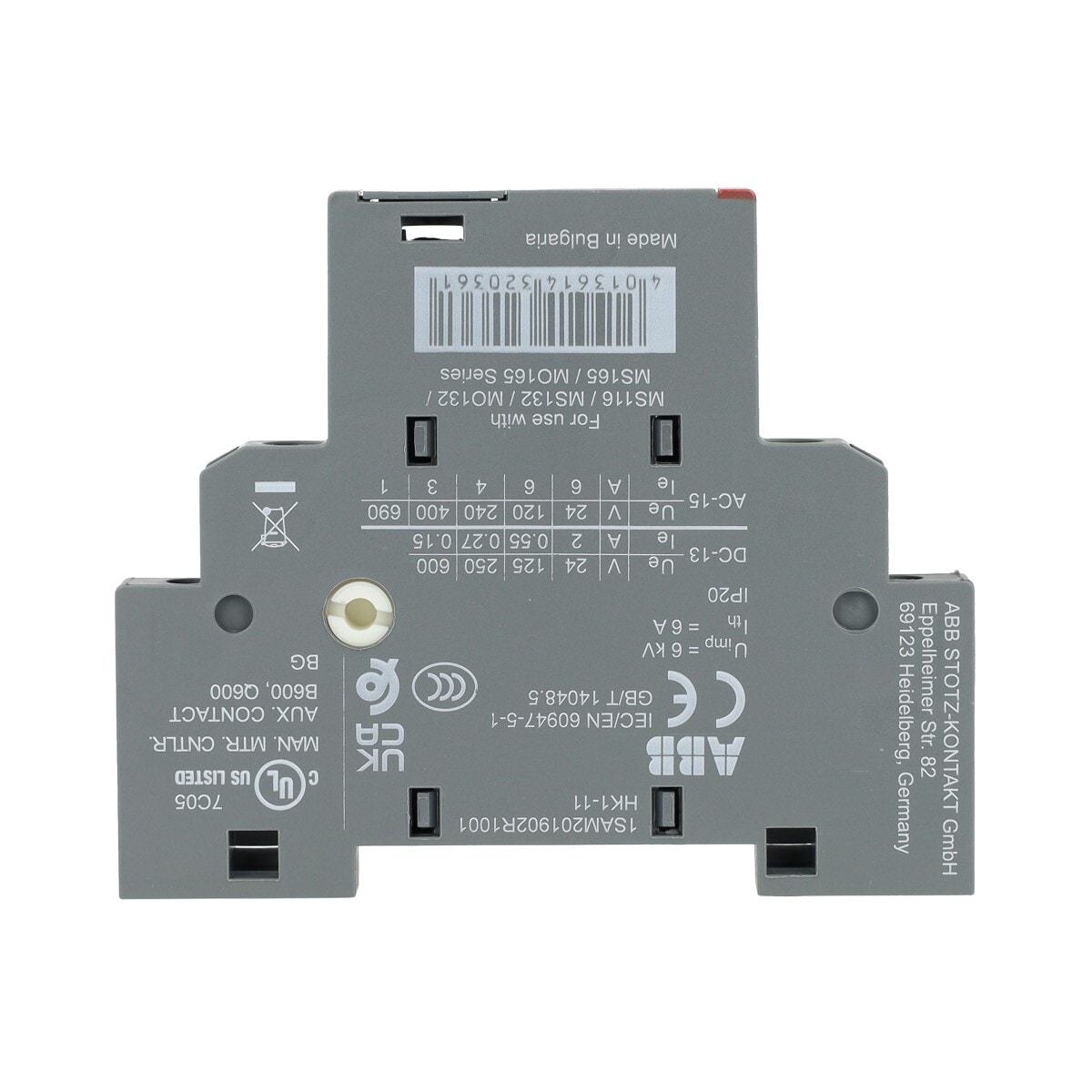 ABB HK1-11 Hilfsschalter, 1S+1Ö (1SAM201902R1001) Elektroshop Wagner