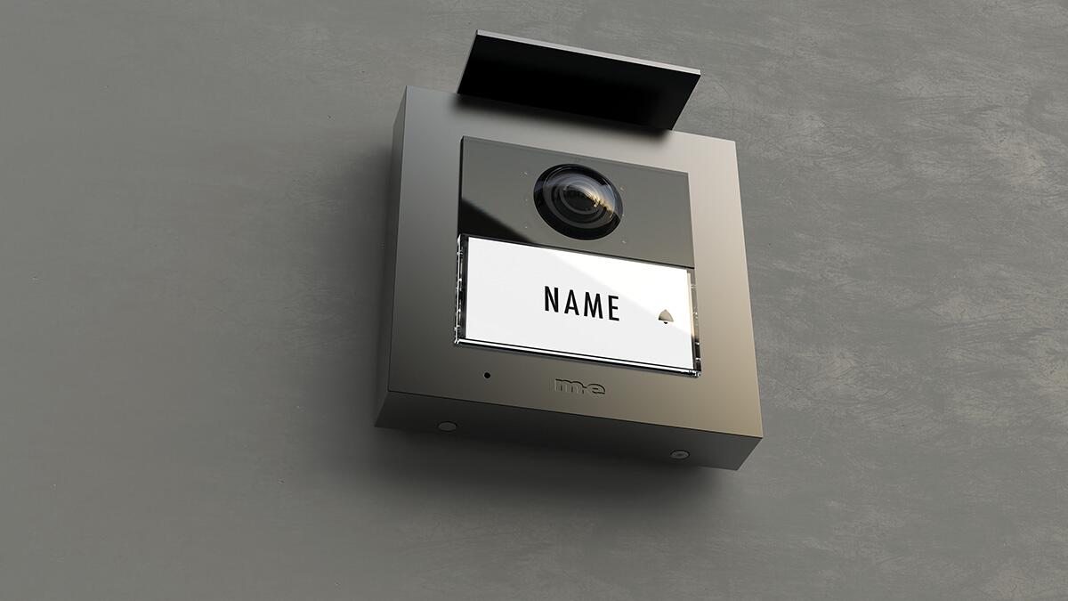 M-E VS-21-A iP WLAN/LAN Video Türsprechstation RFID, ALU, 1-Fam.-Haus ...