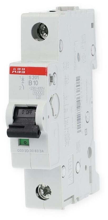 ABB S201-B10 pro M Compact Sicherungsautomat, 1-polig, 10A, 6kV (2CDS251001R0105) Elektroshop Wagner