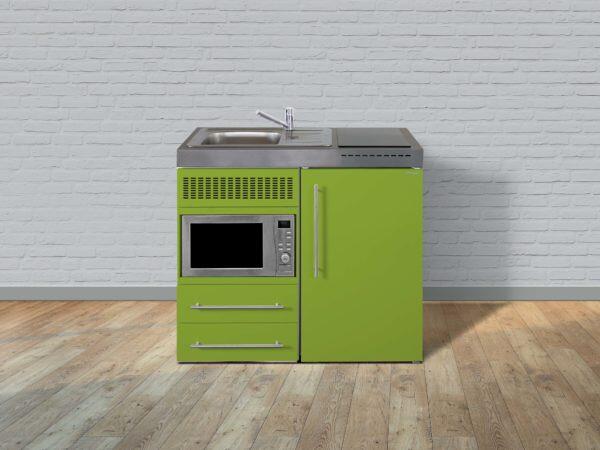Stengel MPM 100 Miniküche, 100cm breit, Induktionskochfeld, Kühlschrank ...