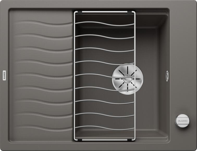 Blanco Elon 45 S Granitspüle, mit Ablauffernbedienung, mit Zubehör ...