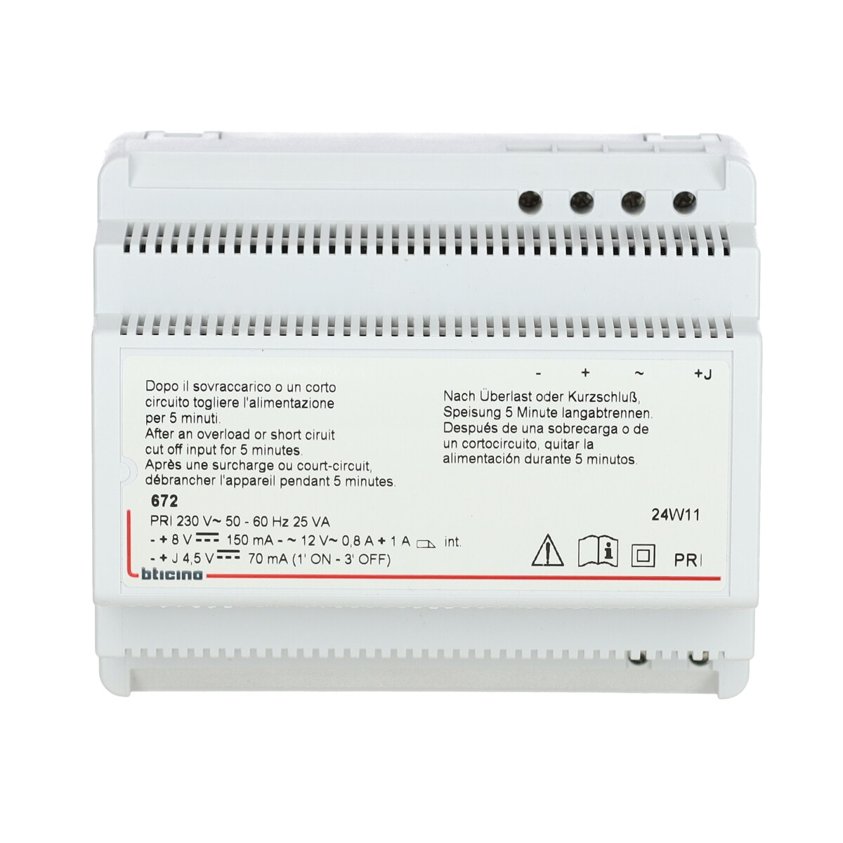 Legrand BTicino 672 Netzgerät Mehrdraht für Altsystem TERRANEO 6TE DIN ...