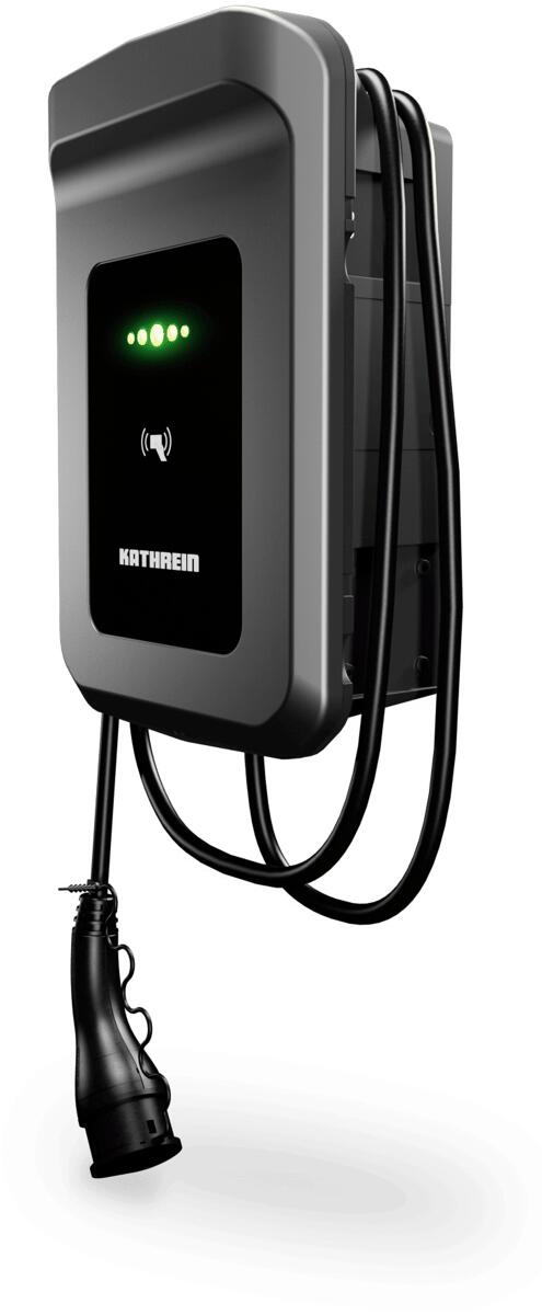Kathrein AC60-22-C750-W Wallbox 22kVA 3ph L7,5m 1f 22kW/Ladep IP54, Weiß (62007220) Elektroshop ...