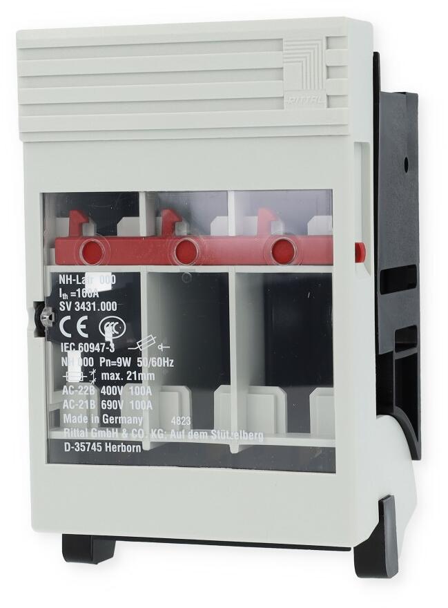 Rittal SV 3431.000 NH-Sicherungslasttrenner Gr. 000 für Montageplattenaufbau, 100 A, 690 V ...