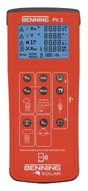 Benning PV 2 Photovoltaik-Tester, 1000 V DC, 15 A DC, Grafikdisplay ...