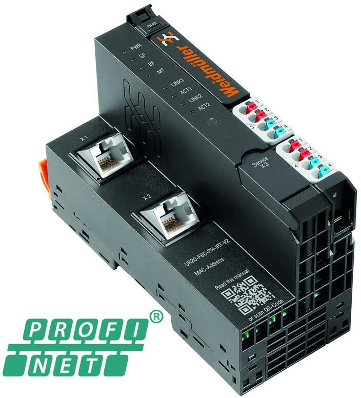 Weidmüller UR20-FBC-PN-IRT-V2 Remote-IO-Feldbus-Koppler, IP20, Ethernet ...