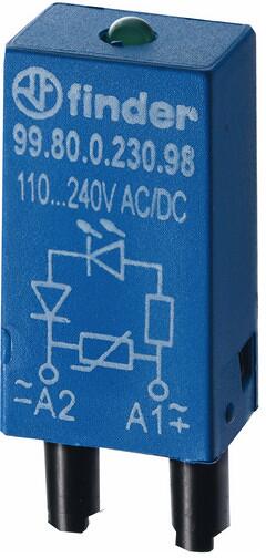 Finder 99.80.0.024.98 LED-Modul Varistor 6-24V AC/DC (9980002498 ...