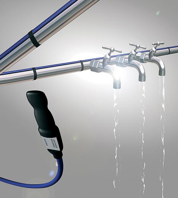 Etherma ICE-08 Heizschleife mit Thermostat für Metallrohre, 8m, 80W ...