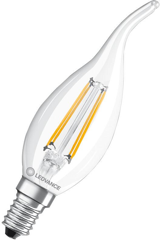 LEDVANCE LED CLASSIC BA P 4W 827 FIL CL E14, 470lm, warmweiß (4099854069475) Elektroshop Wagner