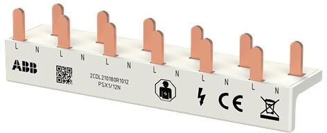 ABB PSX1/12N, FlexLine®Phasenschiene 1P+N steckbar, für 6 Module, , 2 ...