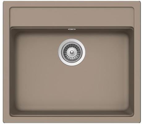 Schock Mono N-100-A Granitspüle mit Ablauffernbedienung, Cristadur Green Line, Einzelbecken, mit ...